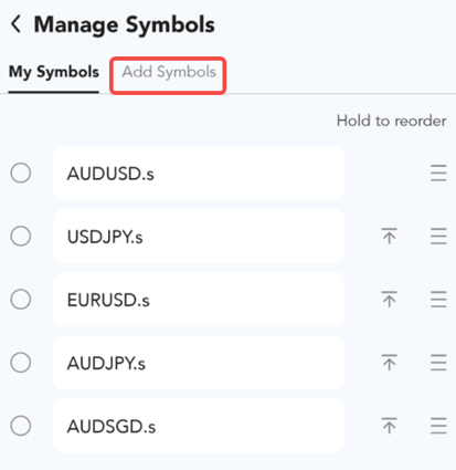 ¿Cómo agregar símbolos? – Help Center | PU Prime | More Than Trading